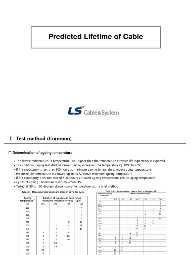 Cable Lifetime Prediction (HF-RMSG-RD) | PDF | Electricity | Building ...
