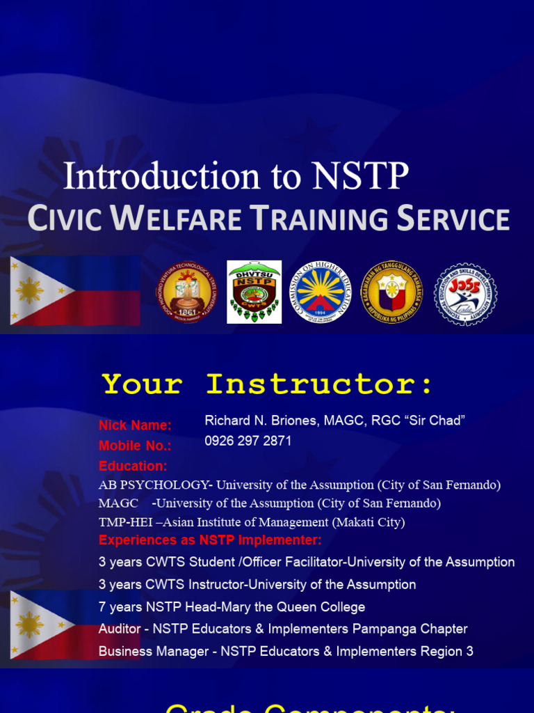 CWTS Session 1 Introduction To NSTP | PDF