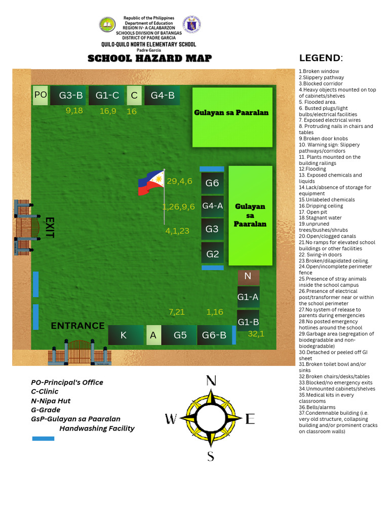 School Watch Team and Hazard Map 2024-2025 | PDF | Hazards | Risk