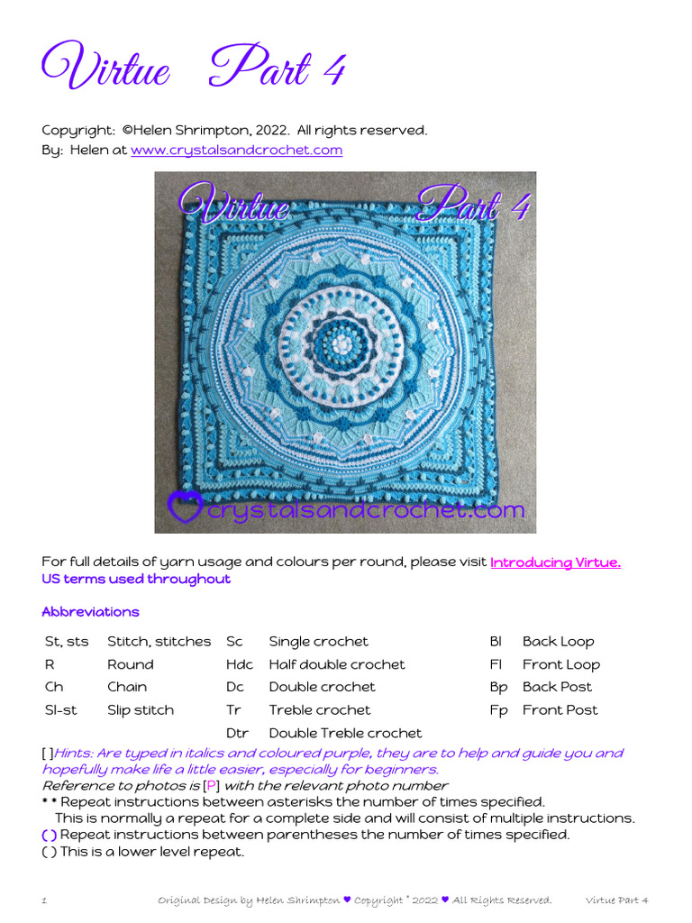 Virtue Part 4 US Terms Photo Tutorial znhxh2 | PDF | Crochet | Textiles