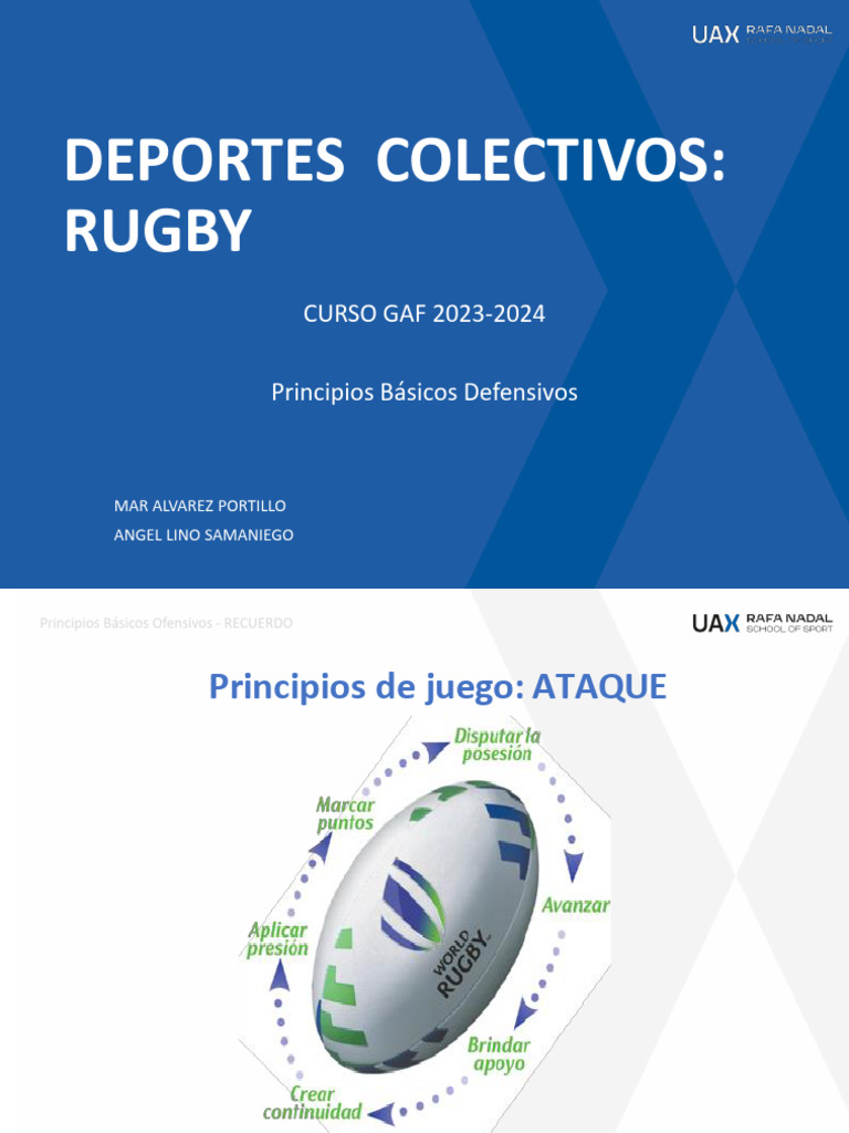 4 - Rugby Principios Basicos Def | PDF | Fútbol rugby