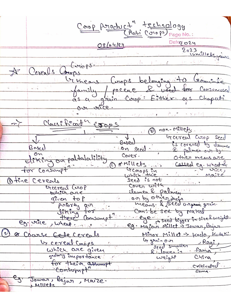 Crop Classnotes | PDF