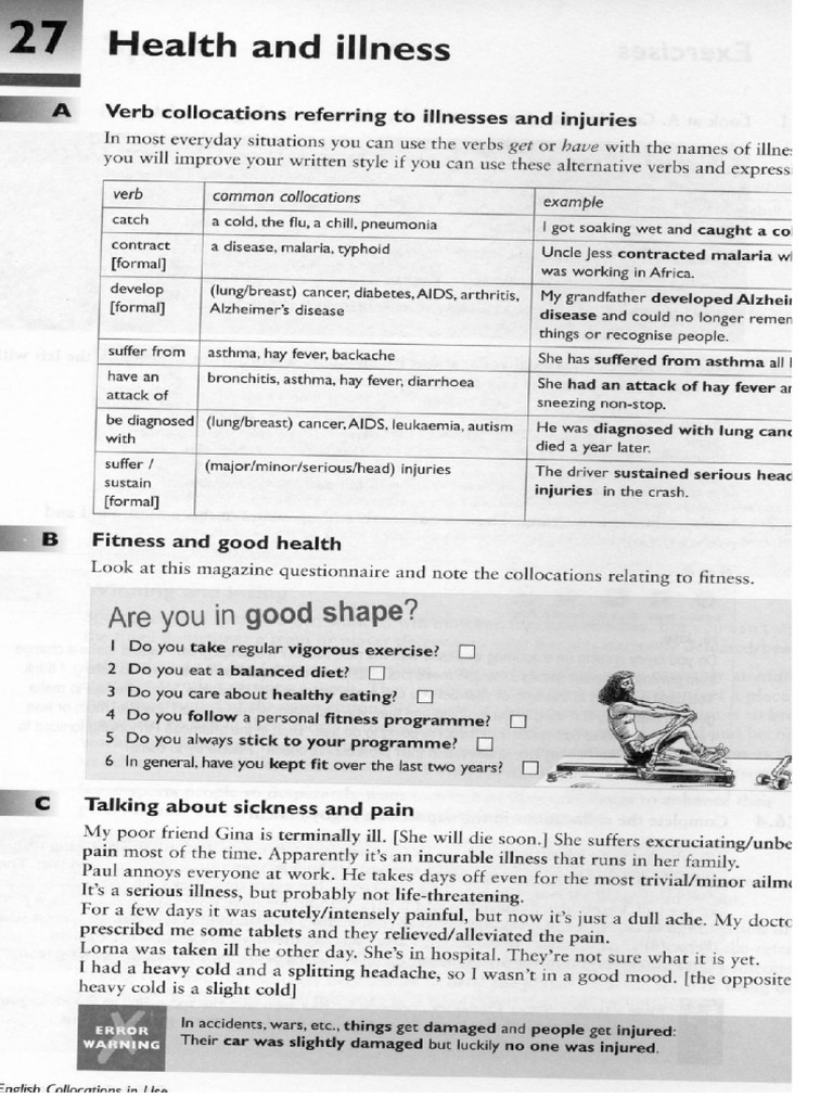 Cambridge - English Collocations in Use U27 Health and Fitness | PDF