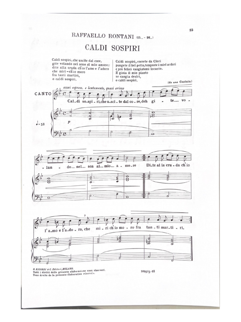 Caldi Sospiri | PDF