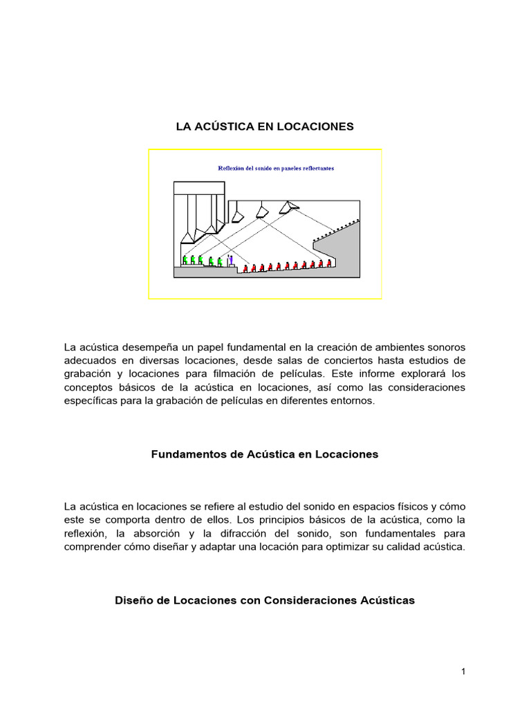 Acústica en Locaciones para Cine | PDF | Acústica | Micrófono