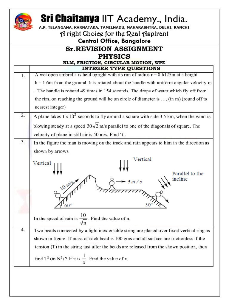 Physics Revision Assignment Guide | PDF | Technology & Engineering