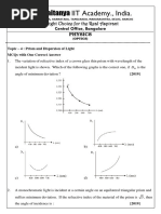 Prism Questions Class 12 | PDF | Refraction | Refractive Index