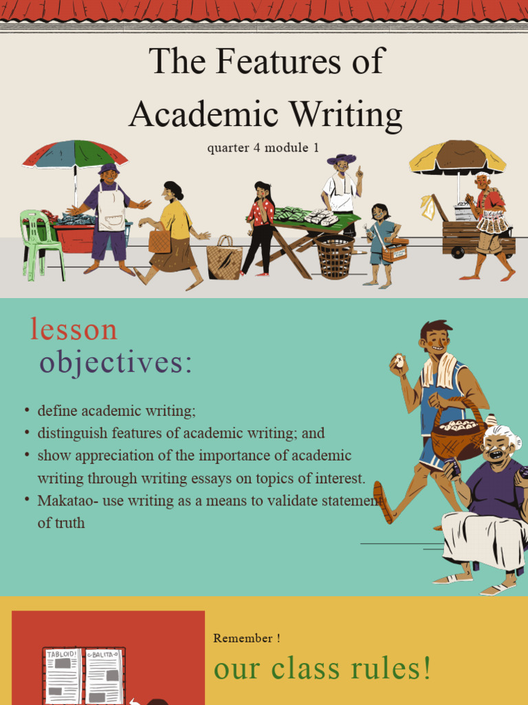 Features of Academic Writing-Quarter 4-1 | PDF | Essays | Argument