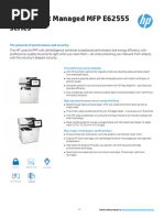 HP Color LaserJet Managed MFP E786dn (5QJ90A) Spec Sheet | PDF