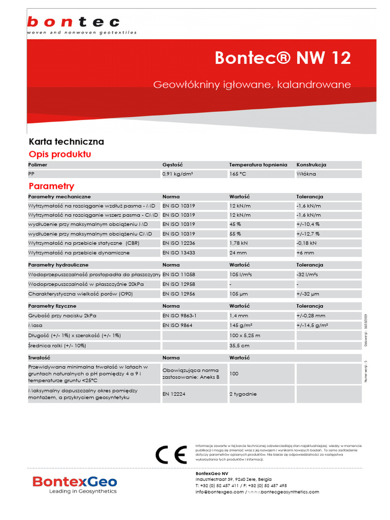 Bontec® NW 12-TDS-Polish | PDF