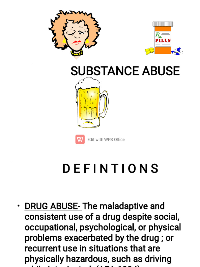 Unit 7.5 Substance Abuse | PDF | Substance Abuse | Psychoactive Drugs