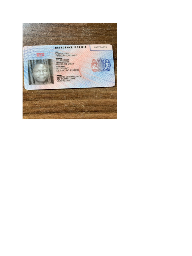 Residence Permit | PDF