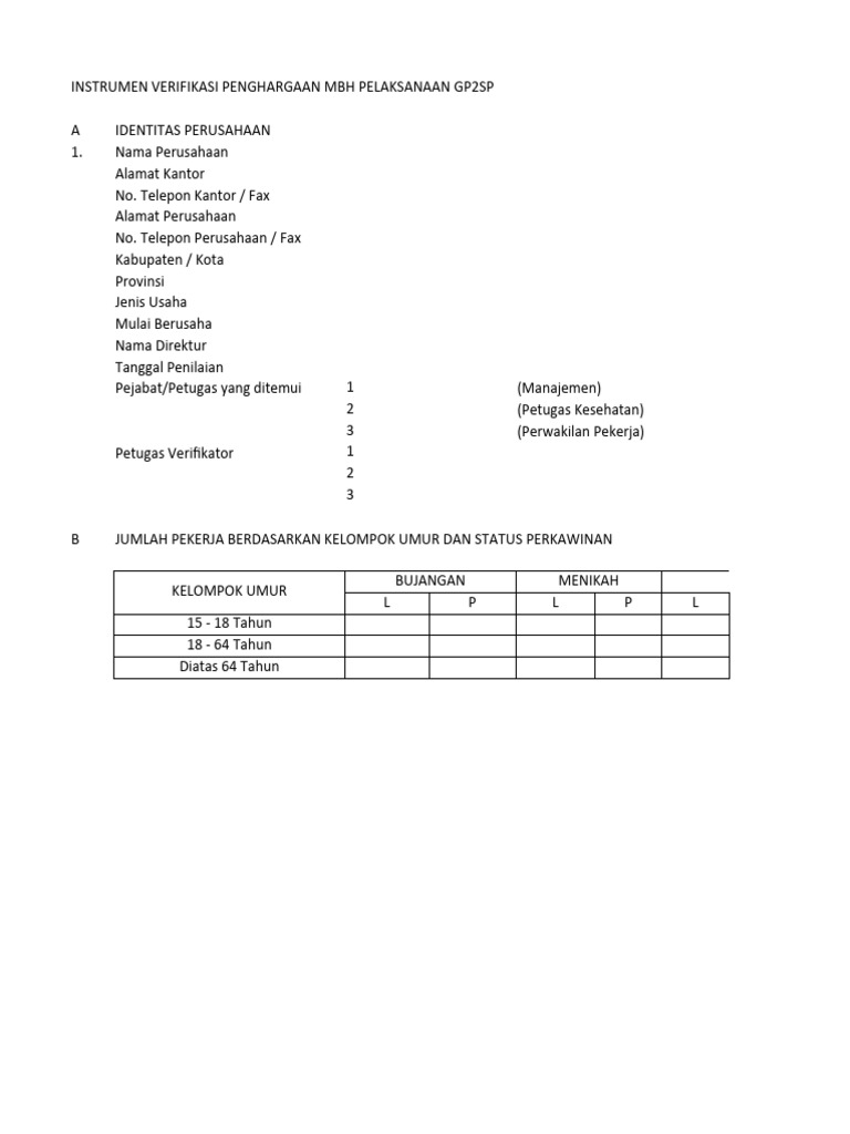 GP2SP Checklist | PDF