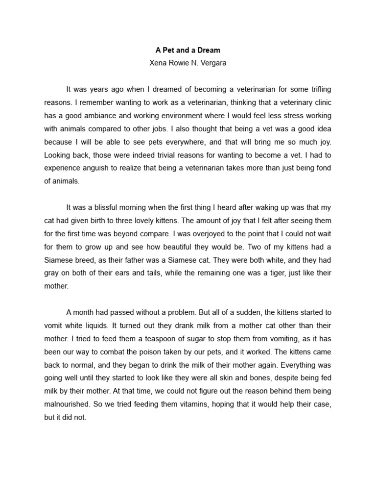 College Application Essay (Draft) | PDF | Cooking, Food & Wine | Self ...