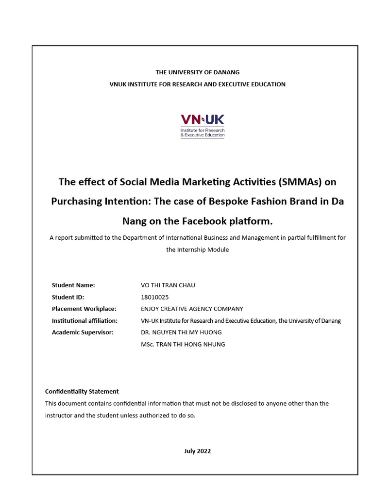 Placement Project 1st Soft Copy Submission - 30th August | PDF | Social ...