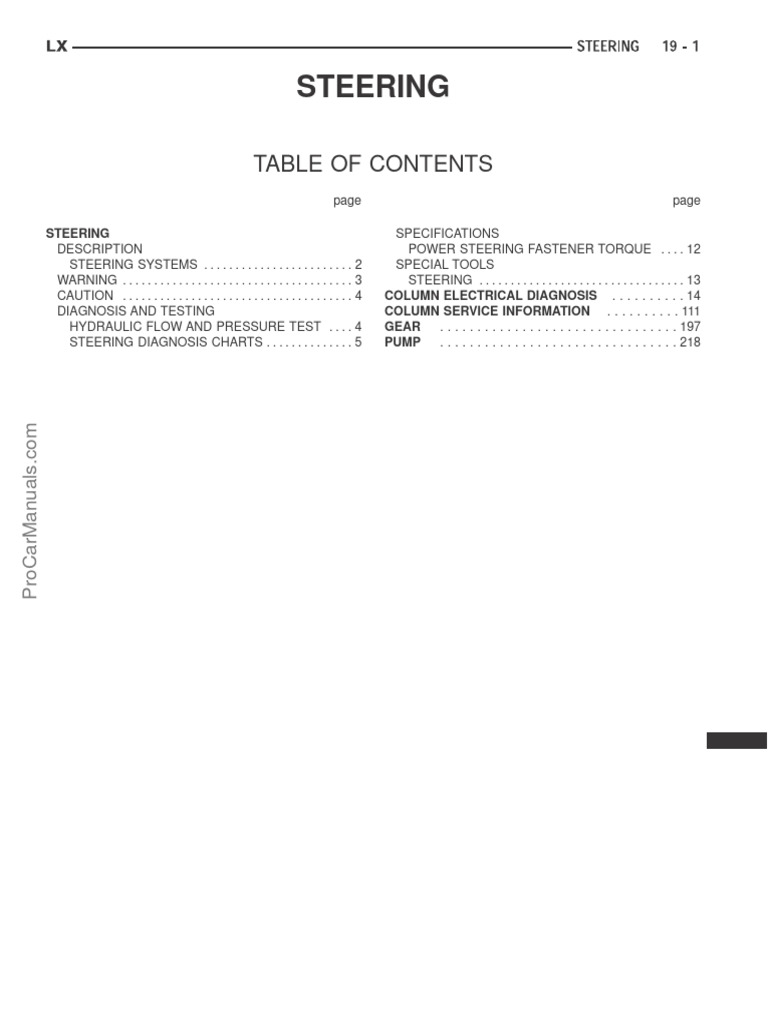 19 Steering System Dodge Charger | PDF | Steering | Axle