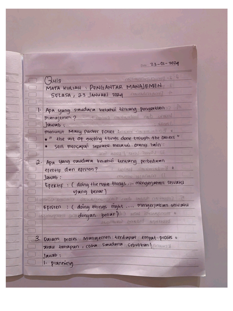 Pengantar Manajemen (JANIAR HARIANI) ADM Bisnis | PDF