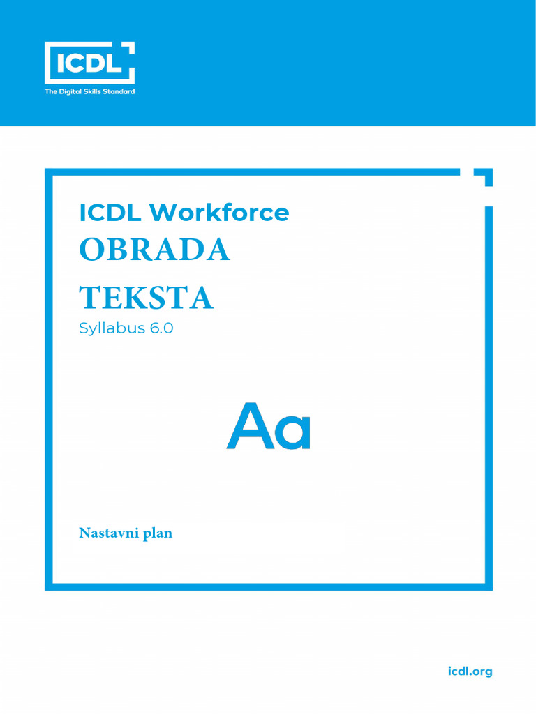 3.obrada Teksta Nastavni Plan | PDF