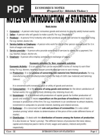 Class11 Statistics Ch1 Notes | PDF