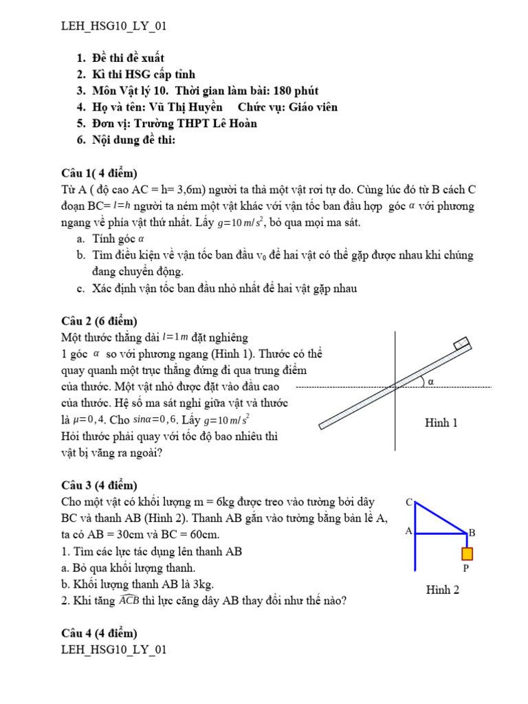 Leh HSG10 Ly 01 | PDF