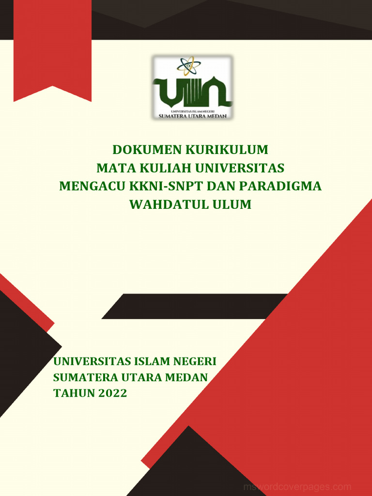 Buku Dokumen Kurikulum Uin Su Medan 2022 - 240711 - 212705 | PDF