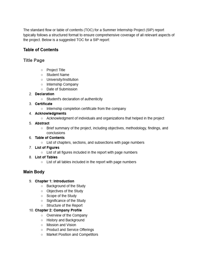 Title Page | PDF | Methodology | Table Of Contents