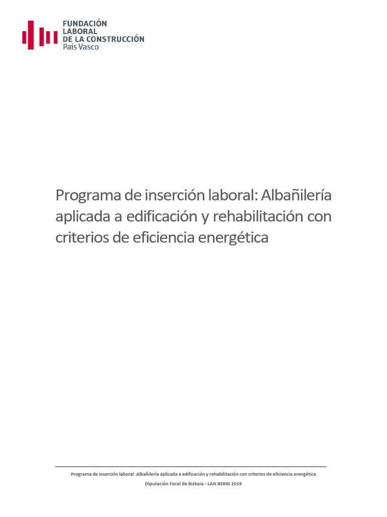 Programa formativo | PDF | Albañilería | Hormigón
