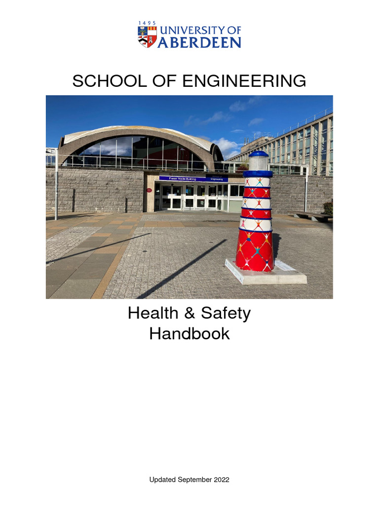School of Engineering Health & Safety Handbook | PDF | Occupational ...
