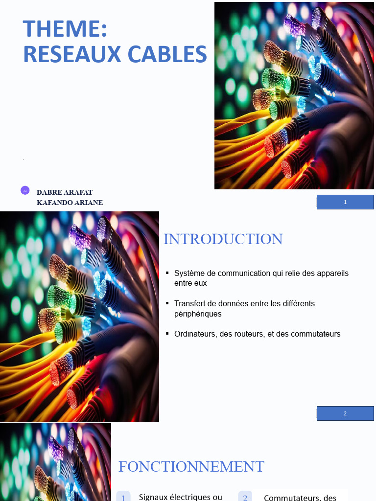 Reseaux Cablés | PDF | Câble coaxial | Réseau informatique
