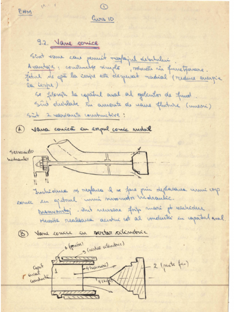 Curs 10 - EHM. Vane Conice | PDF