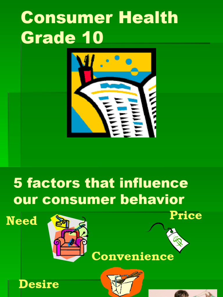 Understanding Consumer Health in Grade 10 | PDF | Advertising | Behavior