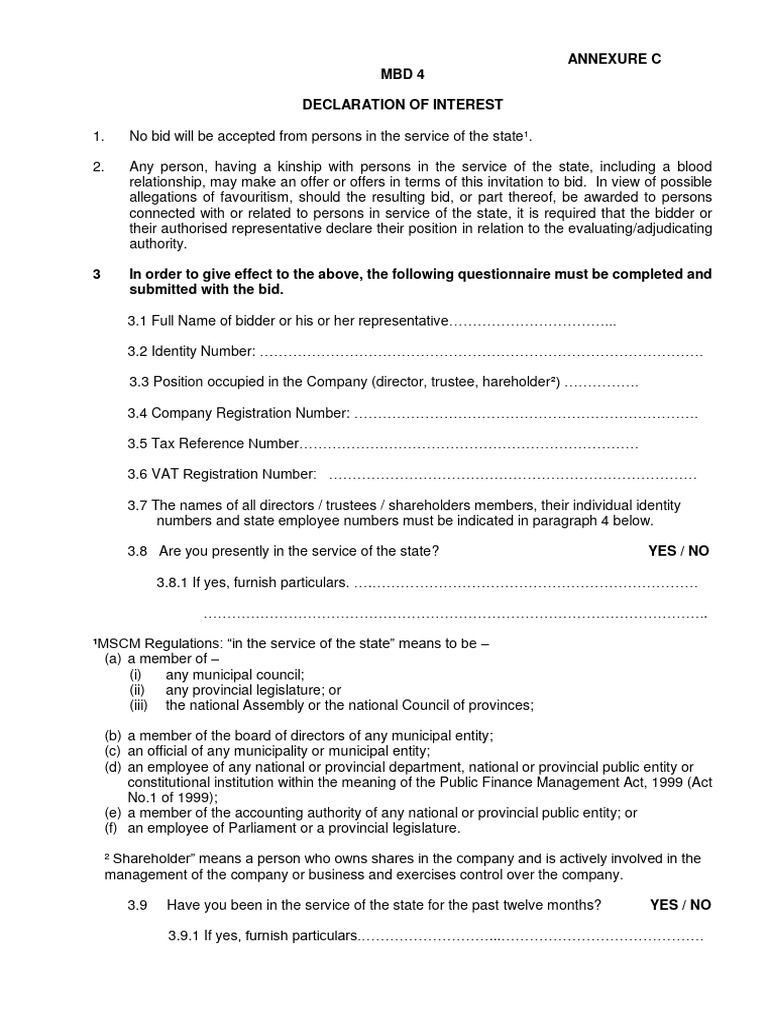 MBD4 Form | PDF | Government | Governance