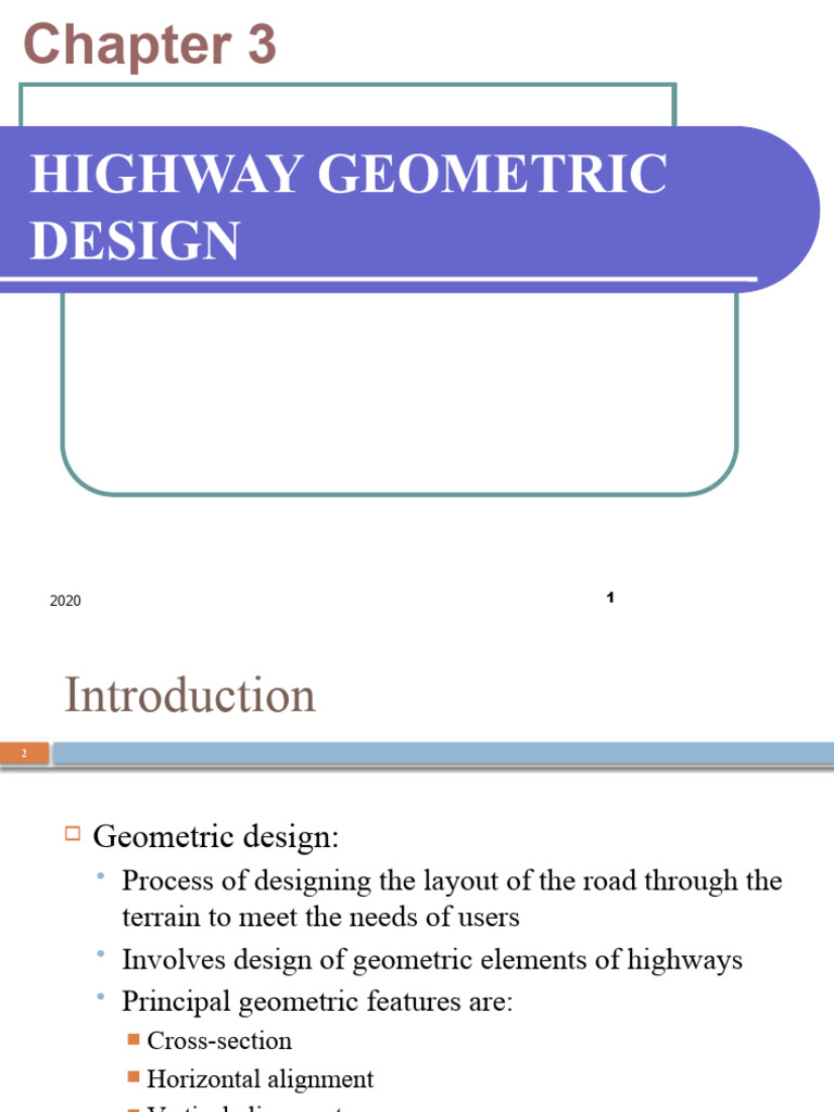 Chapter 3 - Highway Geometric Design... | PDF | Lane | Transport