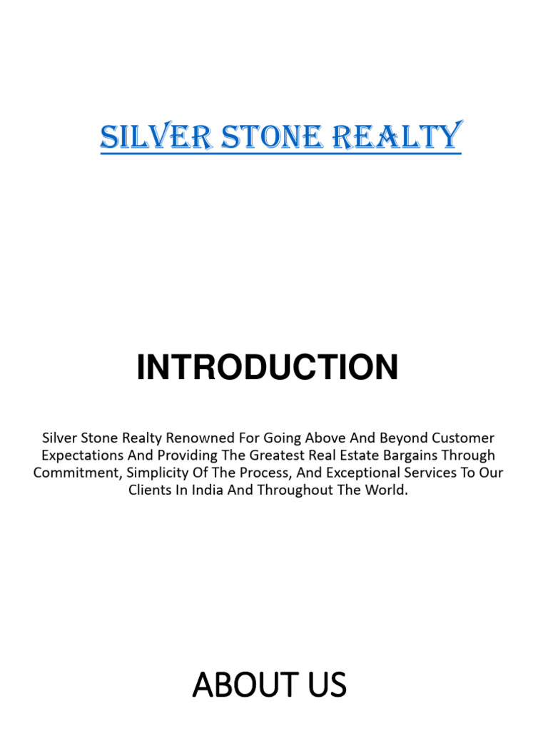 Silverstone Realty Pdf. XX | PDF | Home & Garden