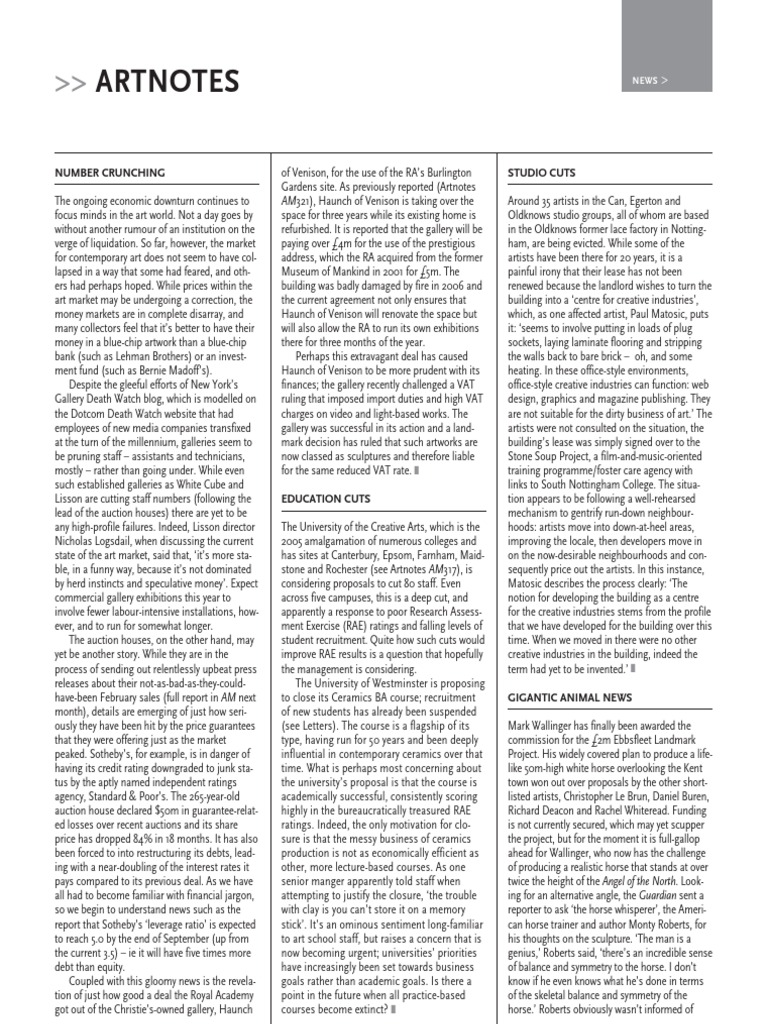 Art Notes | PDF | Art Museum | Sculpture