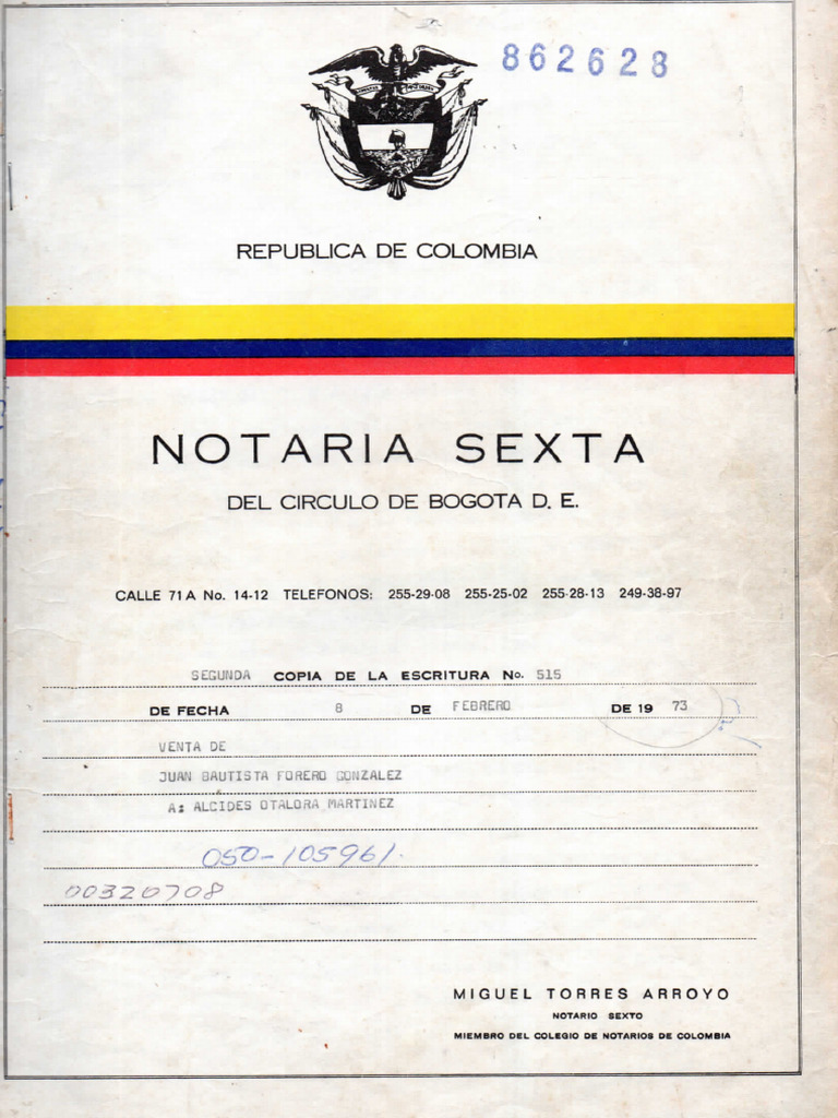 Escritura 515 1973 50C-105961 | PDF