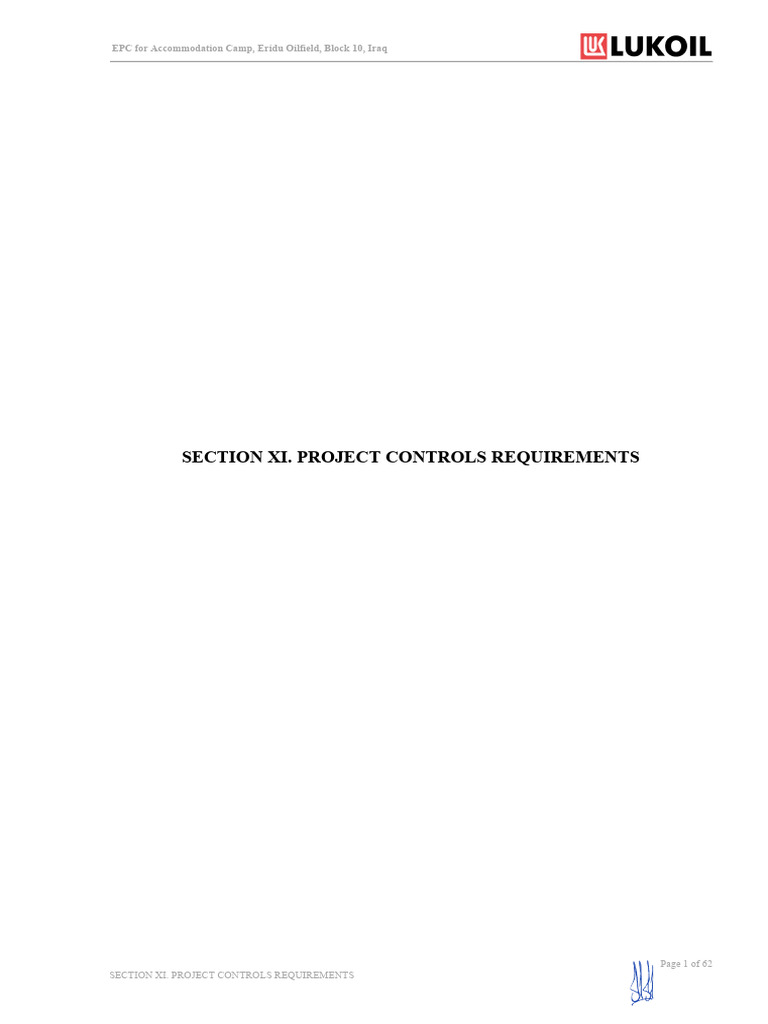 Section Xi Project Control 2023 09 25 Pdf