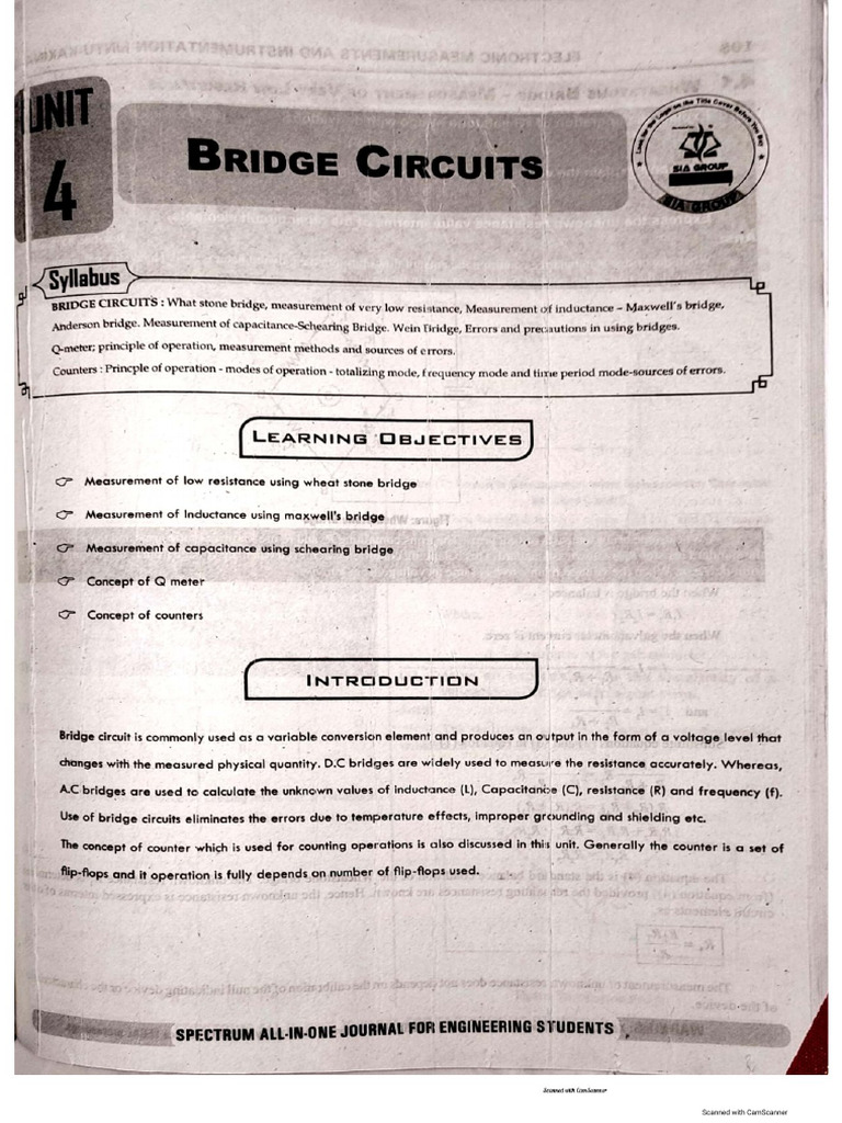 Emi Unit 4 Spectrum | PDF