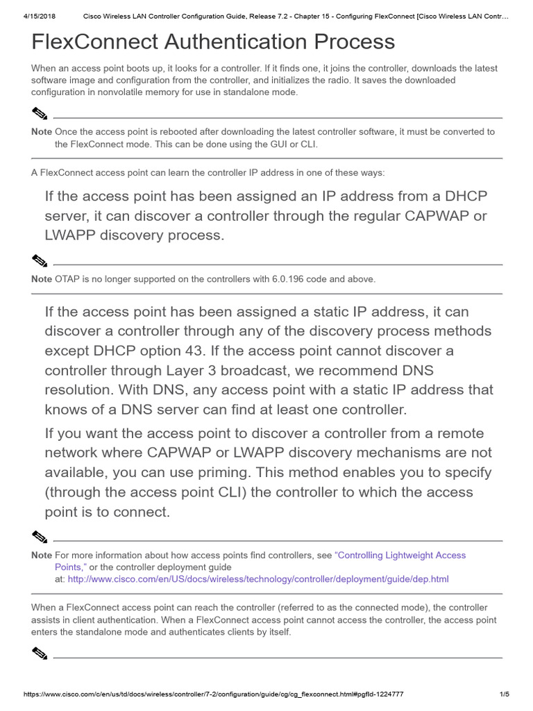 FlexConnect Setup Guide | PDF | Wireless Access Point | Wireless Lan