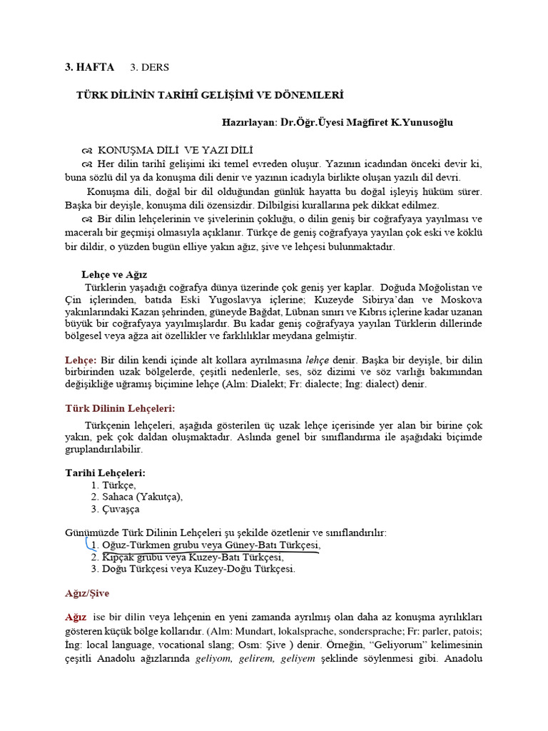 3 - Ders Notlar Ozet | PDF