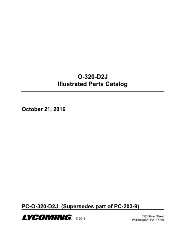 O-320-D2j - Ipc | PDF