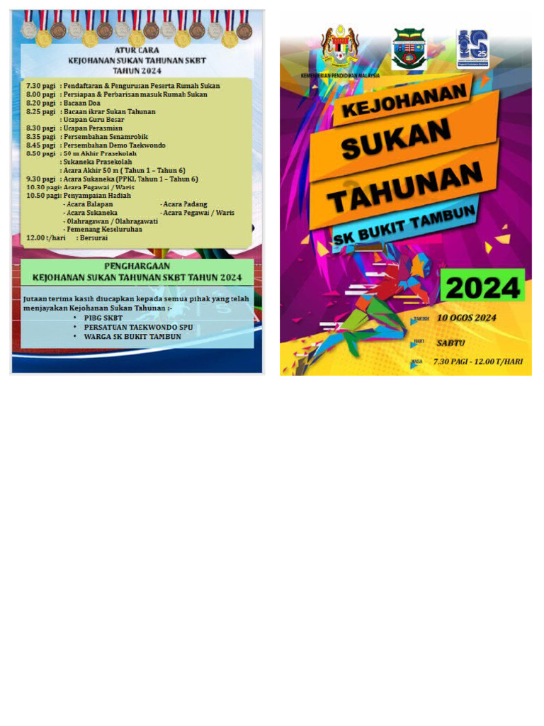 Sukan Template Pdf
