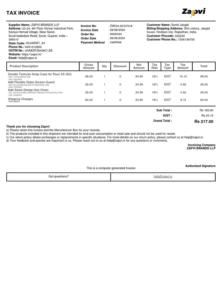 27 06 2024 00 43 22 Invoice | PDF | Invoice | Government Finances