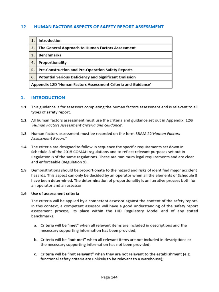 Human Factors Safety Report Guidelines | PDF | Reliability Engineering ...