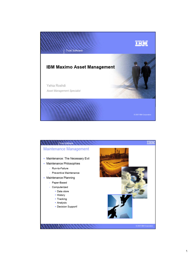 IBM Maximo Yehia Roshdi Daif | PDF | Databases | Asset Management
