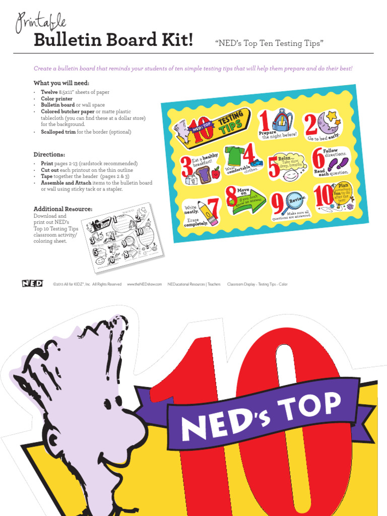 A1 A2 - Ten-Testing-Tips-Color | PDF