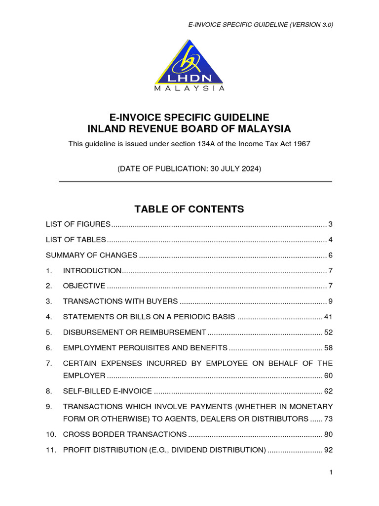 Irbm e Invoice Specific Guideline Version 22 | PDF | Business | Economies