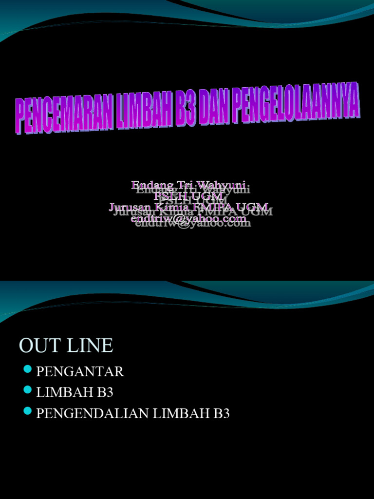 Pencemaran Limbah b3 Dan Pengelolaan 2011 | PDF