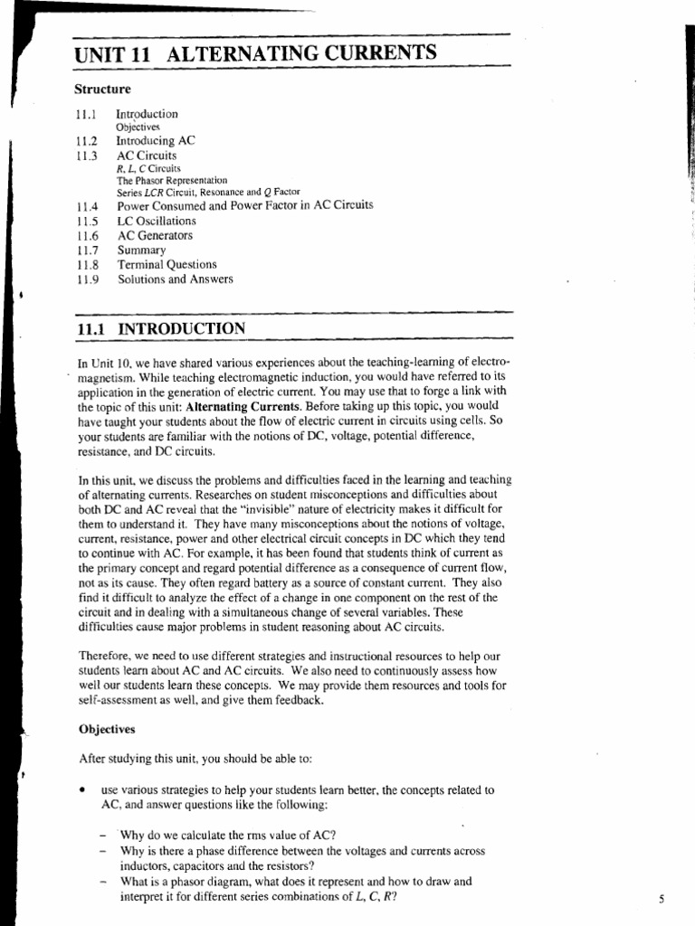Alternating Current | PDF | Electrical Network | Alternating Current