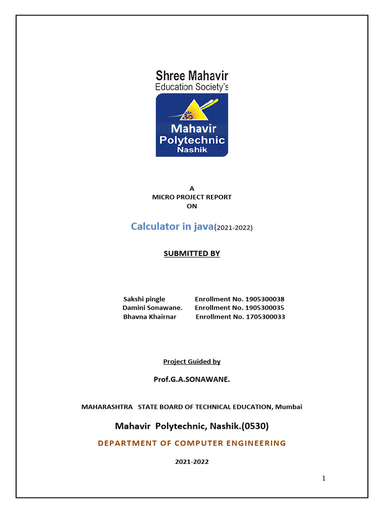 AJP Microproject | PDF | Computer Program | Programming